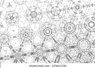 Drawing Engine Seamless Pattern Background Seamless Stock Vector ...