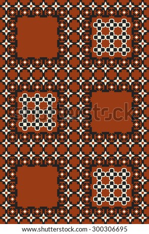 Abstract Geometric Carpet Pattern Seamless Illustration Stock ...