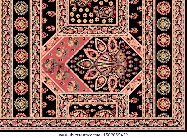Abstract Geometrical Traditional Design Pattern Background Stock ...