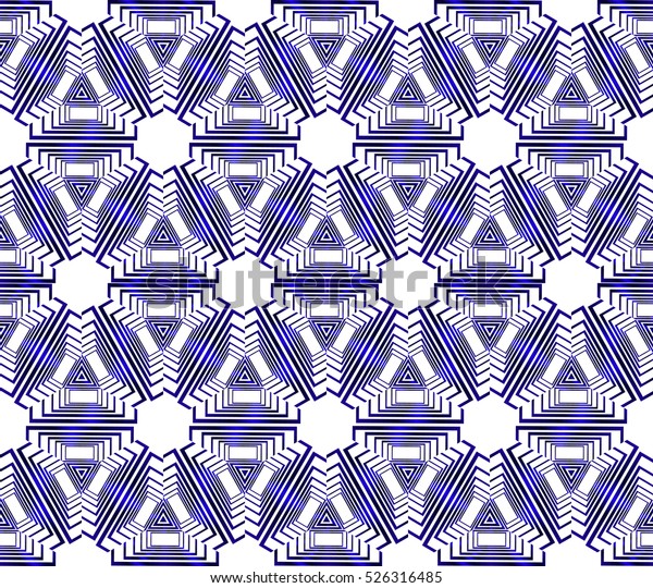 Abstract Geometry Seamless Background Raster Copy Stock Illustration ...