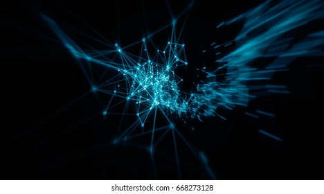 Abstract Geometry Surfaces Lines Points Background Stock Illustration ...