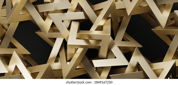 Abstract Gold Background 3d Rendering Illustration Stock Illustration ...