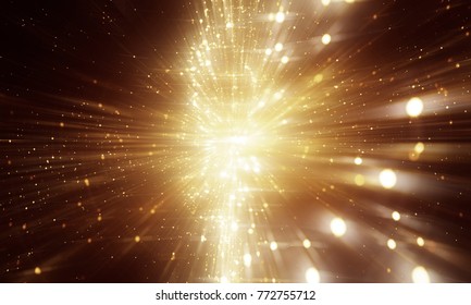 Abstract Gold Background Explosion Star Gloss Stock Illustration 780534820