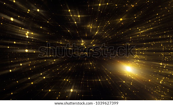 Abstract Gold Background Explosion Star Gloss Stock Illustration ...