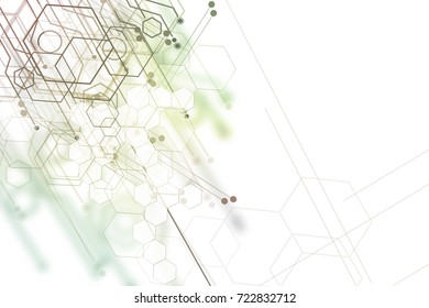 Dna Molecules Biochip Hitech Interface Vector Stock Vector (Royalty ...