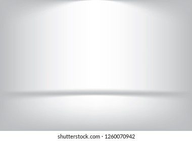 White Space Studio Background Spotlight Gradient Stock Vector (Royalty ...