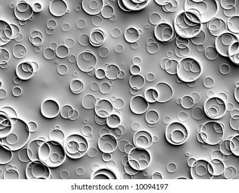 Abstract Grayscale Background Dimensional Bubbles Stock Illustration ...