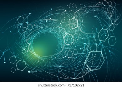 Abstract Blue Digital Backdrop Technology Innovation Stock Illustration ...