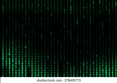 Vektor Stok Digital Background Green Matrix Falling Ones (Tanpa Royalti ...