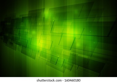 Abstract Green Technology Background Stock Illustration 160460180 ...