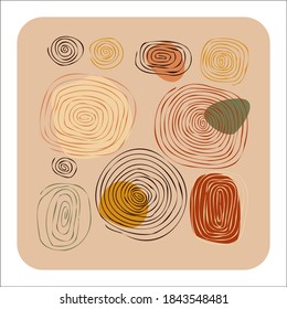 Abstract Handmade Graphic Elements Isolated On Stock Illustration ...