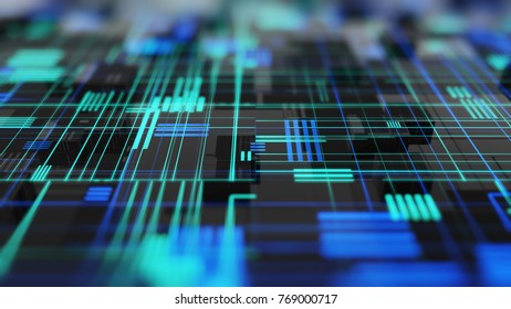 Abstract High Tech Digital Technology Background Stock Illustration ...