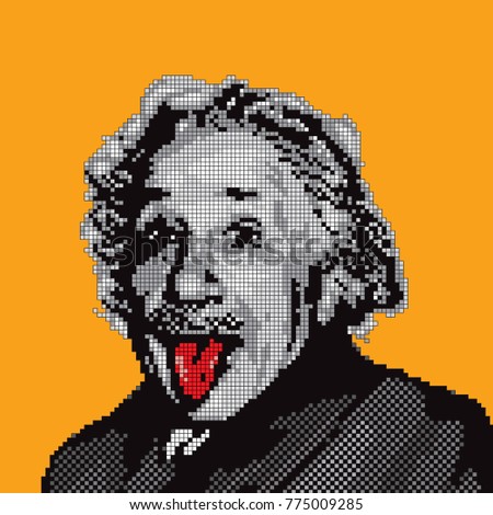 Abstract Illustration Albert Einstein Stock Illustration 775009285 ...