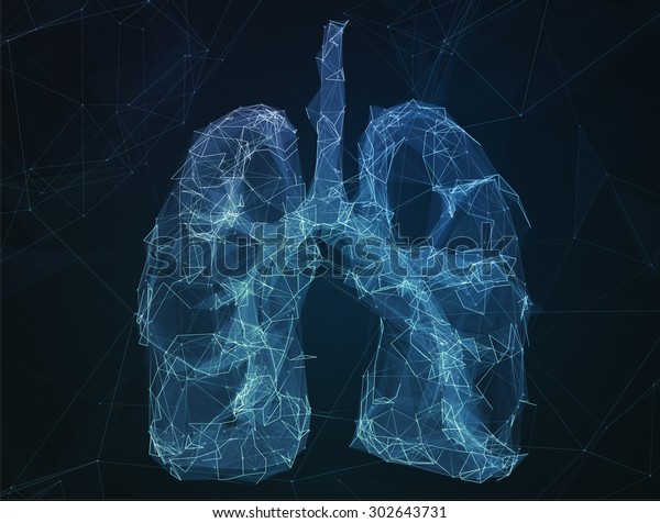 Abstract Image Human Lungs Form Lines Stock Illustration 302643731 ...