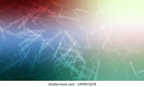 Abstract Image Randomly Placed Words Hereditary Stock Illustration ...
