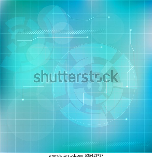 Abstract Light Blue Technology Background Design Stock Illustration ...