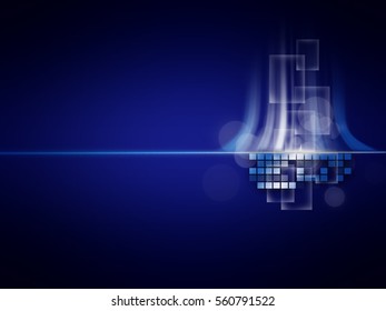 Abstract Lights Technology Background Stock Illustration 560791522 ...