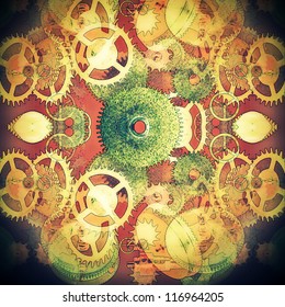 Abstract Machine Background Texture Stock Illustration 116964205 ...