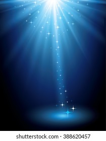 Abstract Magic Blue Light Background Stock Illustration 388620457 ...