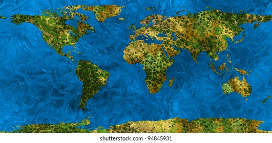 Abstract Map Earth Stock Illustration 94845931 | Shutterstock