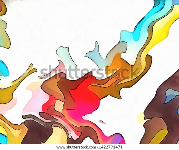 Abstract Marble Texture Background Crazy Colors Stock Illustration ...