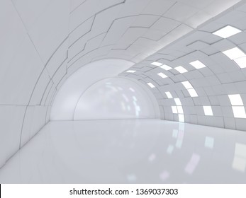 Abstract Modern Architecture Background Empty Open Stock Illustration ...