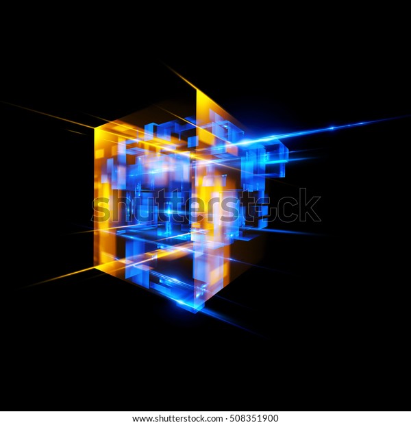 Abstract Modern Technology Technological Scheme Neural 库存插图 508351900 ...