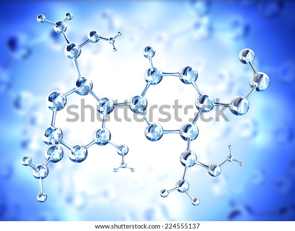 Abstract Molecular Structure Blue Color Stock Illustration 224555137 Abstract Molecular Structure Blue Color Stock Illustration 224555137