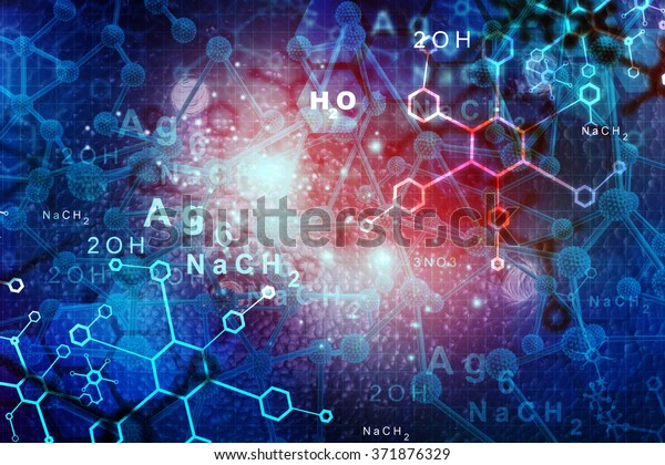 Abstract Molecules Science Technology Background Stock Illustration ...