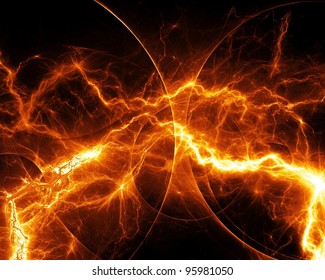 Orange Lightnings 스톡 일러스트 69732349 | Shutterstock
