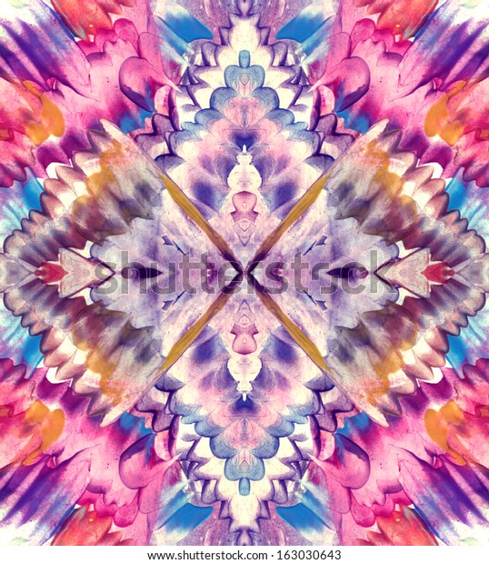 Abstract Painted Canvas Multicolor Background Stock Illustration ...