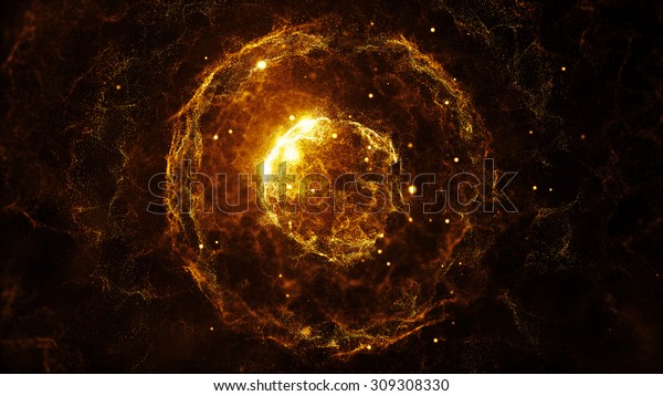 Abstract Particles Background Sphere Shapes That: ilustrações stock ...