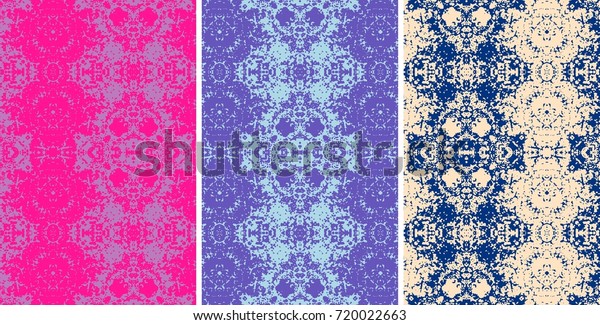 Abstract pattern is divided into three parts kaleidoscope for surface ...