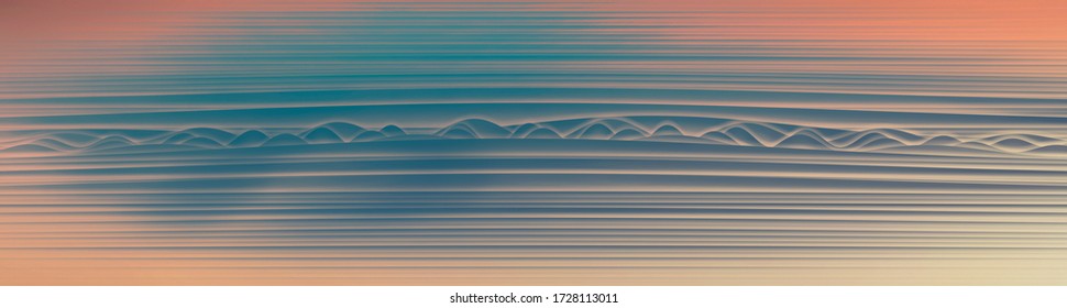 Abstract Pattern Horizontal Uneven Stripes Pastel Stock Illustration ...