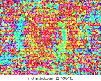 Multicolored Mosaic Pattern Beautiful Spectacular Background Stock ...