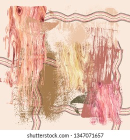 Abstract Patterned Scarf Design Stock Illustration 1347071657 ...