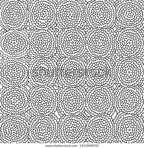 Abstract Patterns Zentangle Style Coloring Page Stock Illustration ...