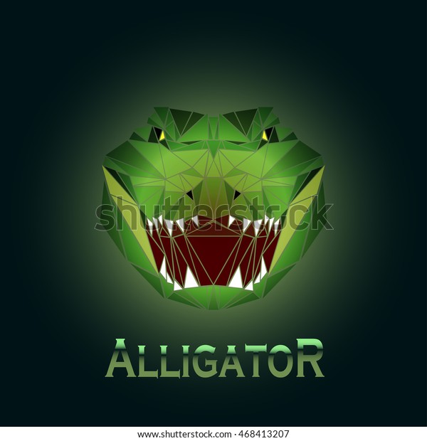 Abstract Portrait Alligator Stock Illustration 468413207 | Shutterstock