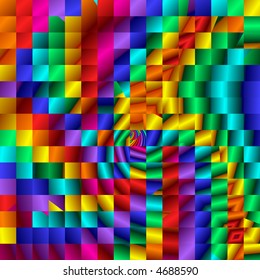 Abstract Rainbow Colored Gridded Background Stock Illustration 4688590 ...
