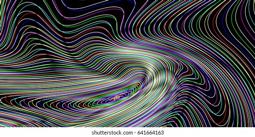 Abstract Rainbow Geometric Pattern Waves Colorful Stock Vector (Royalty ...