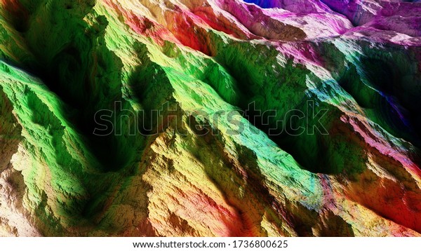 Abstract Rainbow Rock Texture Background Rock Stock Illustration ...