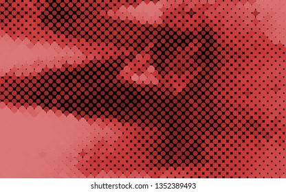 Abstract Red Background Dots Texture Stock Illustration 1352389493 ...