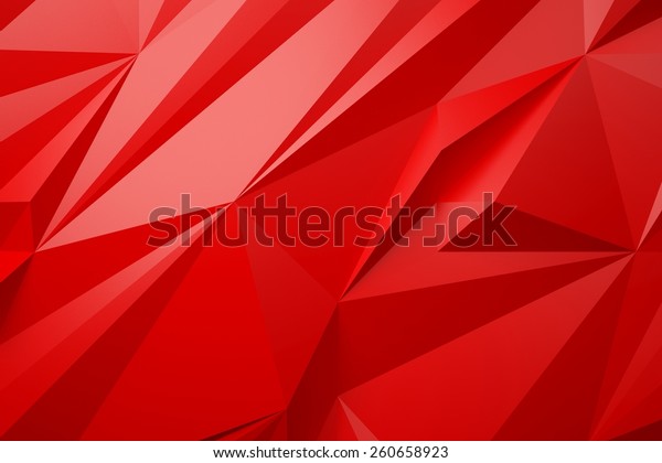 Abstract Red Background Low Poly Stock Illustration 260658923