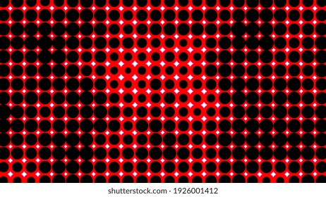 Abstract Red Black Dot Pattern Background Stock Illustration 1926001412