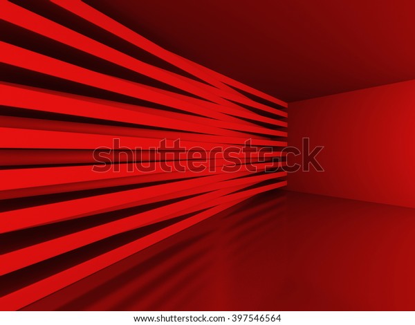 Abstract Red Blocks Wall Background 3d Stock Illustration 397546564 ...