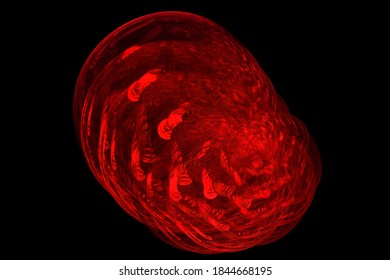 Abstract Red Circular Shape Abstract Background Stock Illustration ...