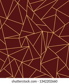 Abstract Red Gold Background Triangles Stock Illustration 1342202660
