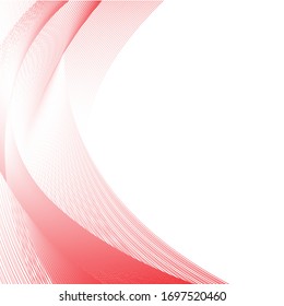 Abstract Red Lines Waves Background Stock Illustration 1697520460 ...