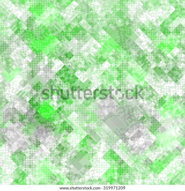 Abstract Seamless Geometric Green Pattern Repeating Stock Illustration ...