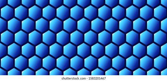 Abstract Seamless Geometric Hexagonal Grid Background Stock ...
